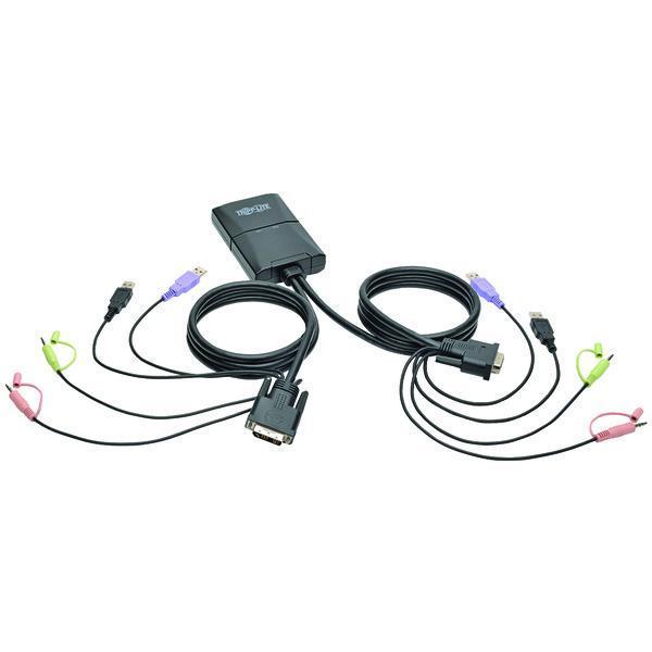 2-Port USB/DVI Cable KVM Switch