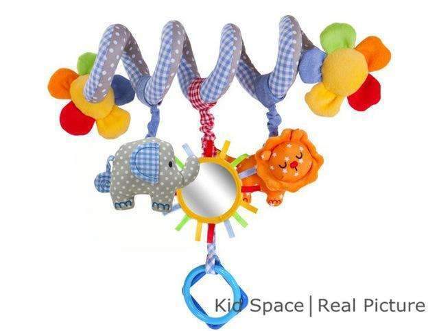 Baby Animal Theme Spiral Stroller / Crib Plush Toy