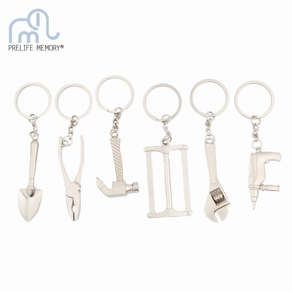 Creative Tool Zinc Alloy Silver Plated Changeable Spanner Keychain Adj