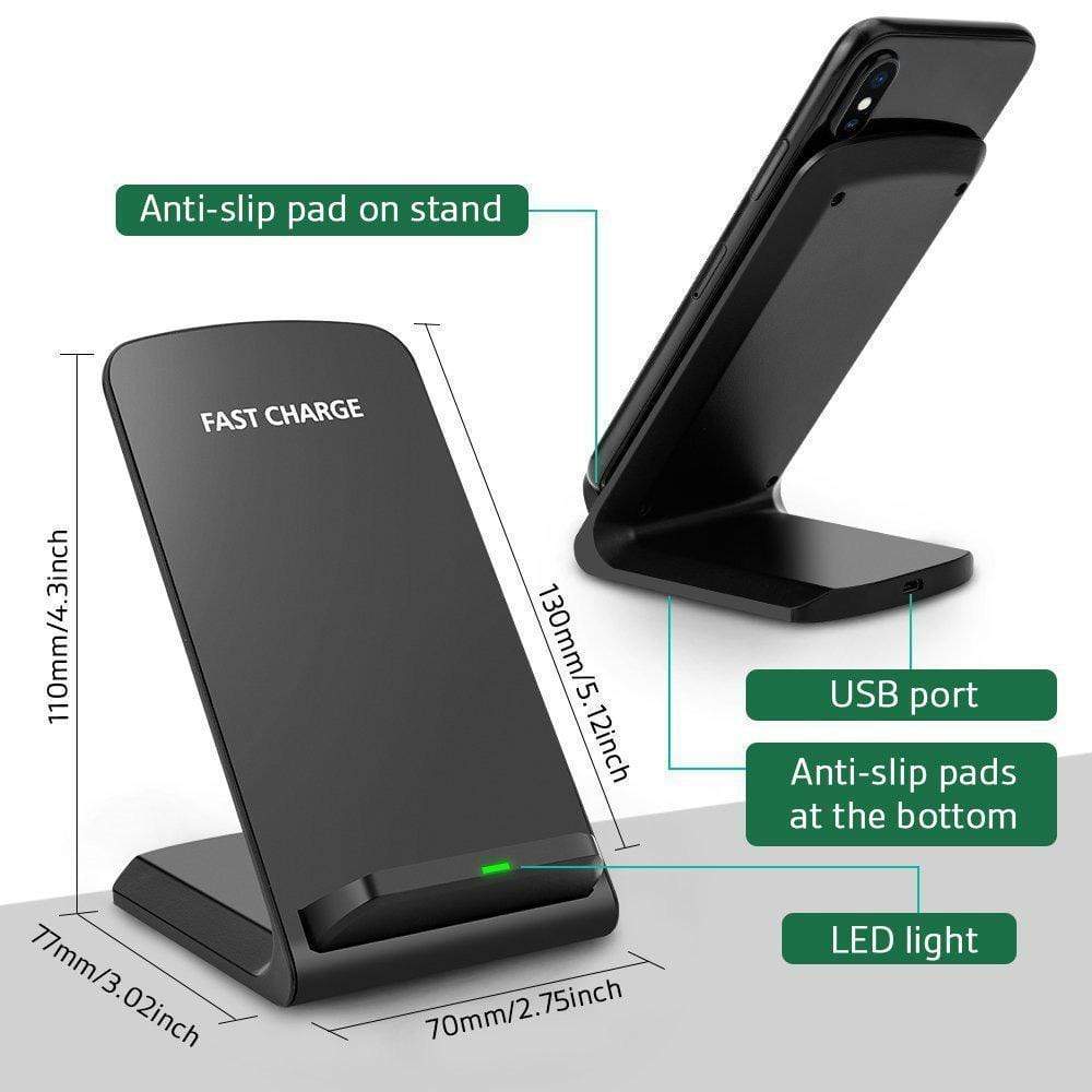 DCAE 10W Wireless Charger For Samsung Galaxy S9 S8 S7 S6 Edge Note 8 Q
