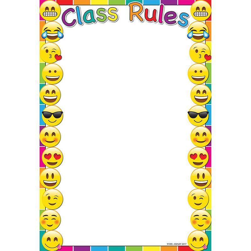 Emoji Class Rules 13 X19 Smart Chart