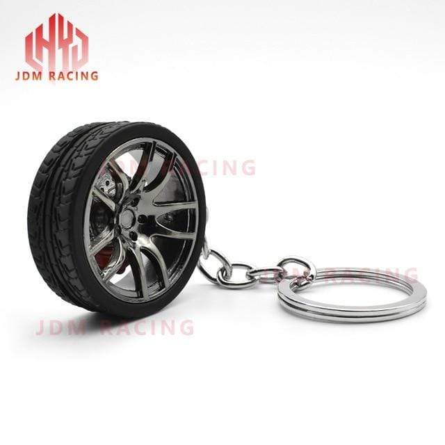 Hot RIM Car wheel Turbo keychain key ring with Brake discs Car Tire Wh
