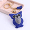 ZOSHI Cute Owl Keychain Full Rhinestone Crystal Keyring Car Key Chain