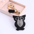 ZOSHI Cute Owl Keychain Full Rhinestone Crystal Keyring Car Key Chain