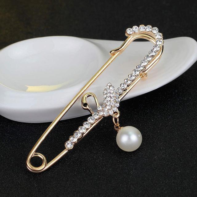 Large Brooch vintage brooch female fashion broche hijab pins and brooc