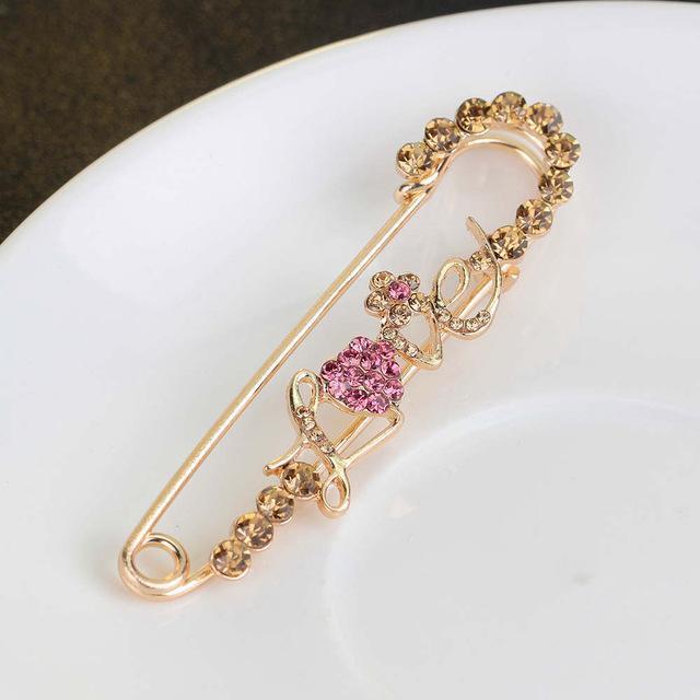 Large Brooch vintage brooch female fashion broche hijab pins and brooc