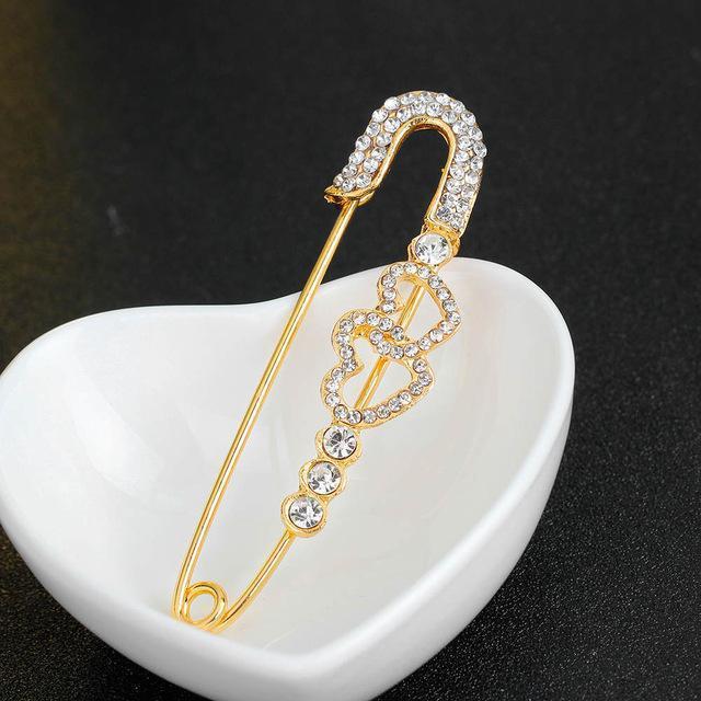 Large Brooch vintage brooch female fashion broche hijab pins and brooc