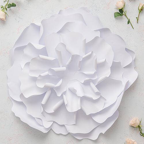 Large DIY Paper Peony Decor Flower White (Pack of 1)