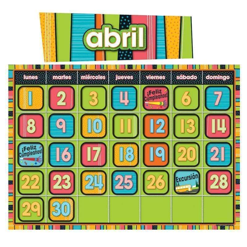 Stylin Stripes Spanish Calendar
