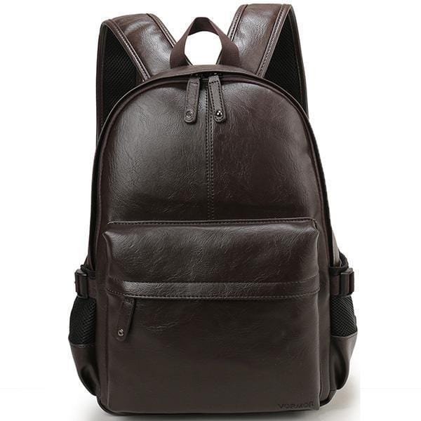 Leather School Backpack - Men Casual Bags