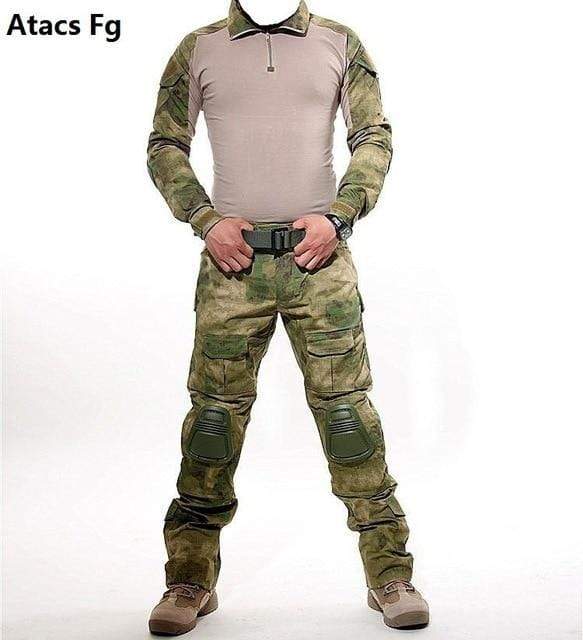 Tactical Camouflage Military Uniform Suit - Military Combat Shirt + Ca