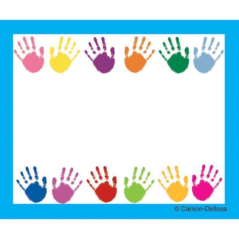 Name Tags Handprints 40/Pk