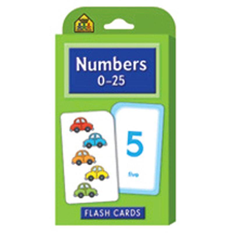 Numbers 0 25 Flash Cards