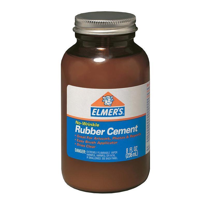 Rubber Cement W/Applc 8 Oz