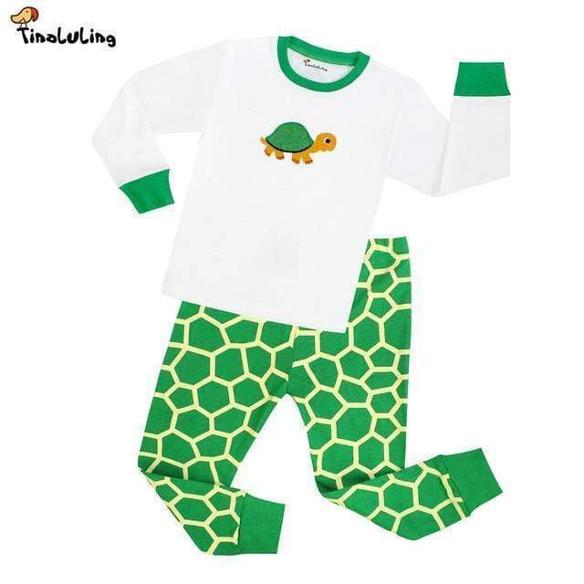 TINOLULING 21 Design Kids Motorcycle Pajamas Sets Boys Dinosaur Sleepw