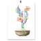 Watercolor Potted Cactus Wall Art Canvas Painting Posters And Prints N