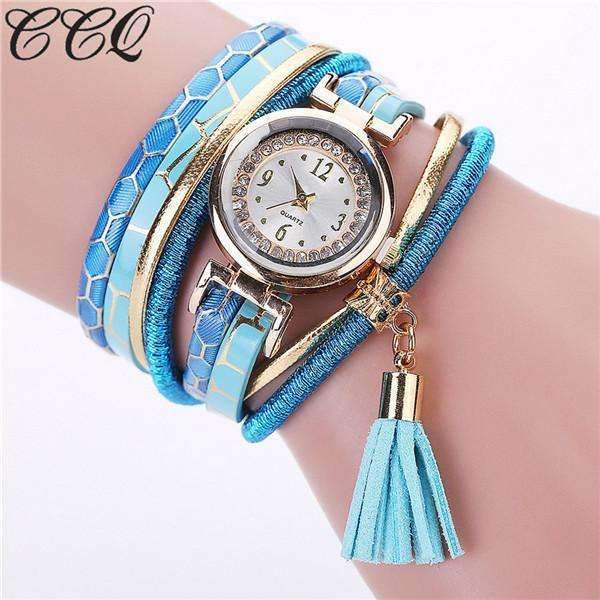 Women Bracelet Watch - Multilayer Leather Bracelet Watch