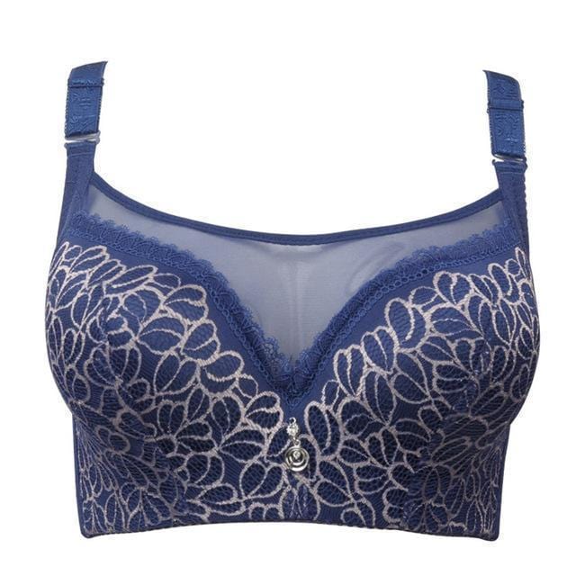 Women Sexy Floral Lace Underwire Push Up Bra