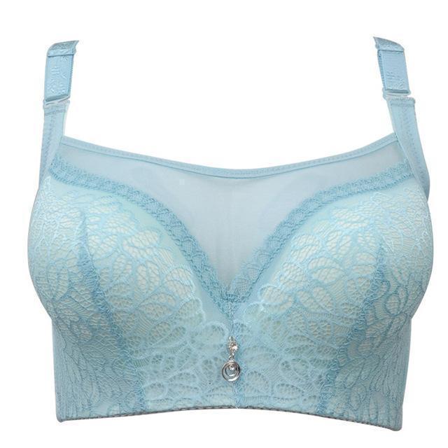 Women Sexy Floral Lace Underwire Push Up Bra