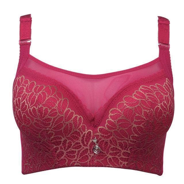 Women Sexy Floral Lace Underwire Push Up Bra