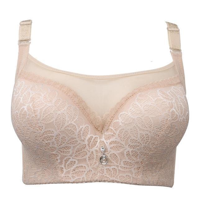 Women Sexy Floral Lace Underwire Push Up Bra