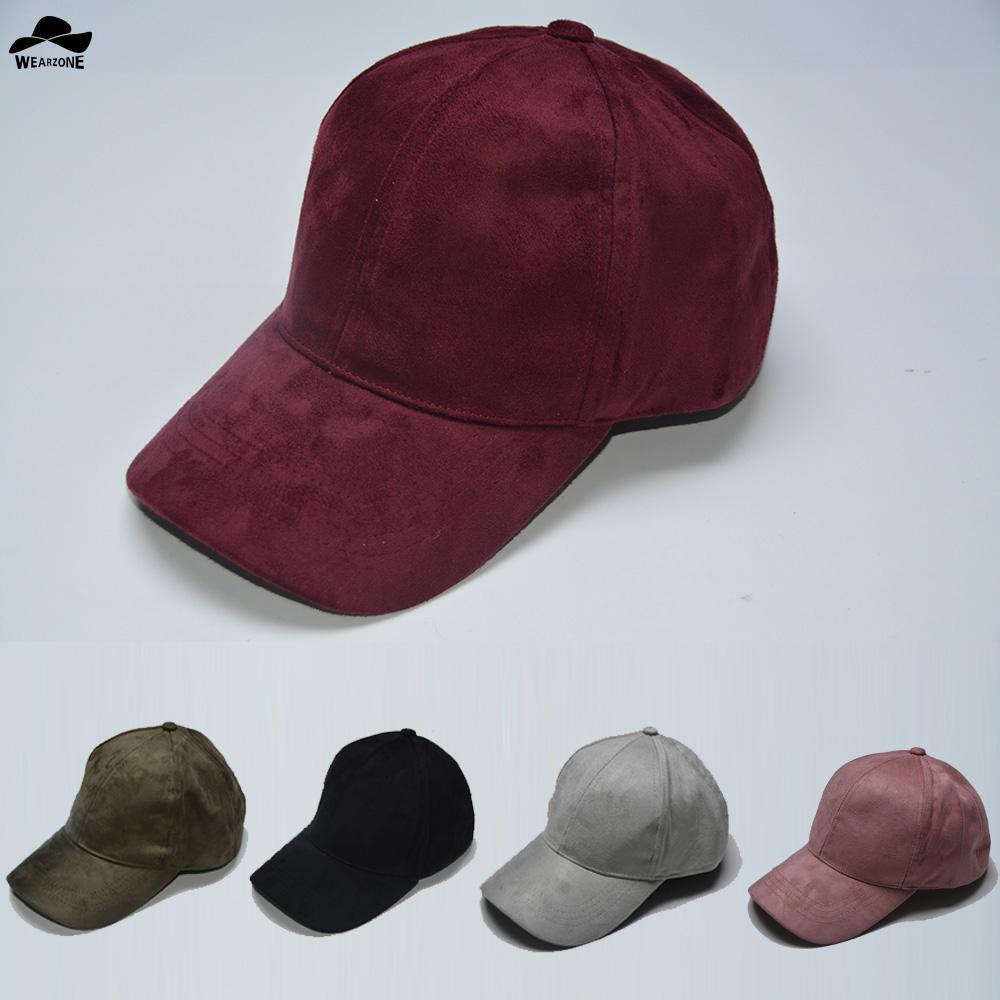 Women Velvet/ Suede baseball Cap with Adjustable Strap